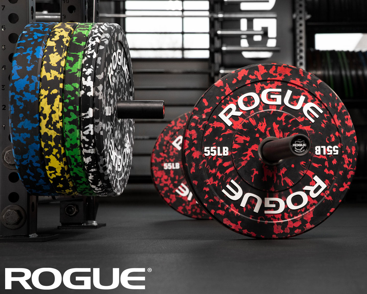 Rogue Fleck Plate - Discos para CrossFit de colores – Iron Equipment ...